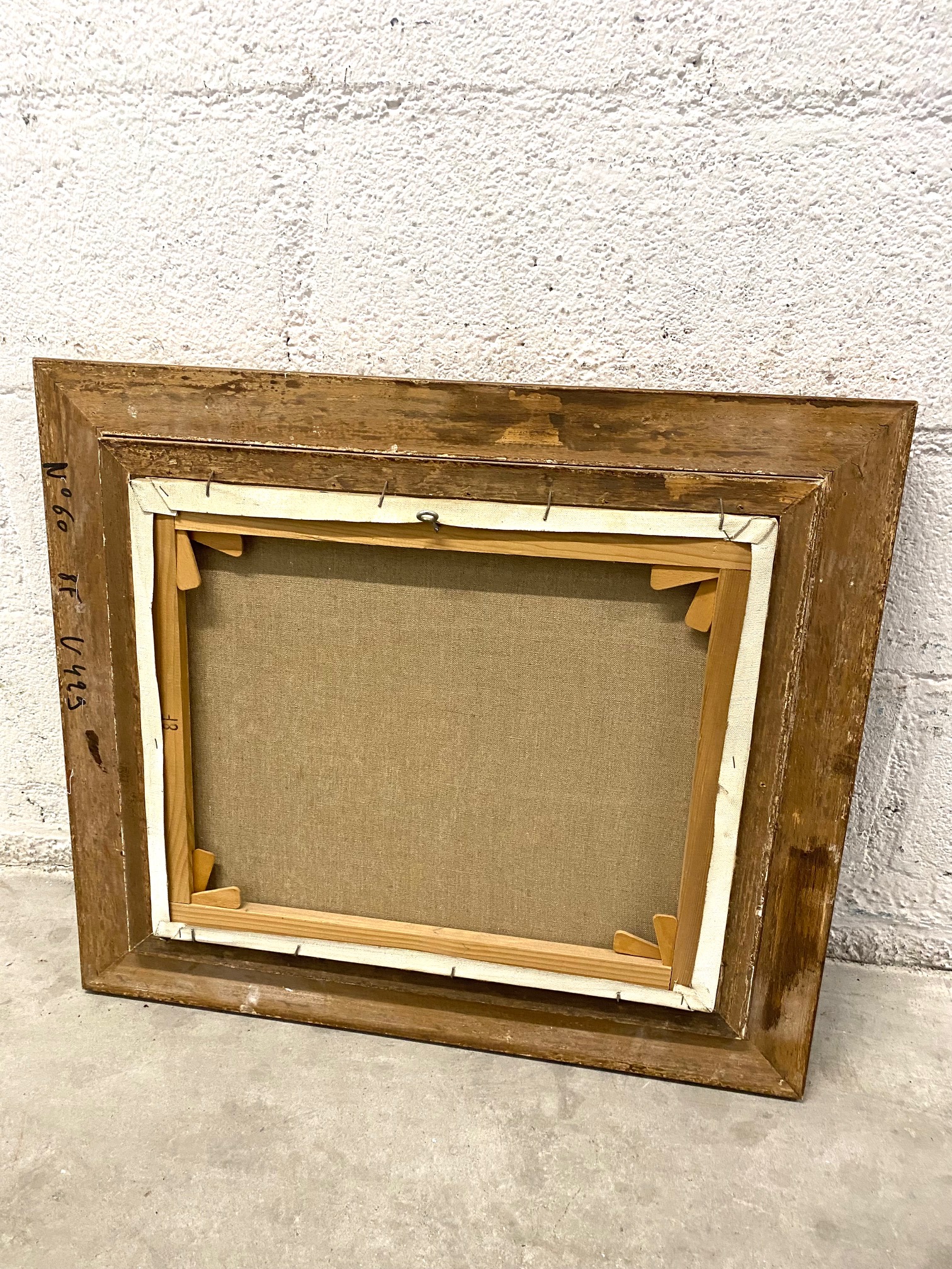 รูปเพ้นท์สีน้ำมันมีลายเซ็นE.Buffanมือสองฝรั่งเศส | บงชูร์ แอนติก